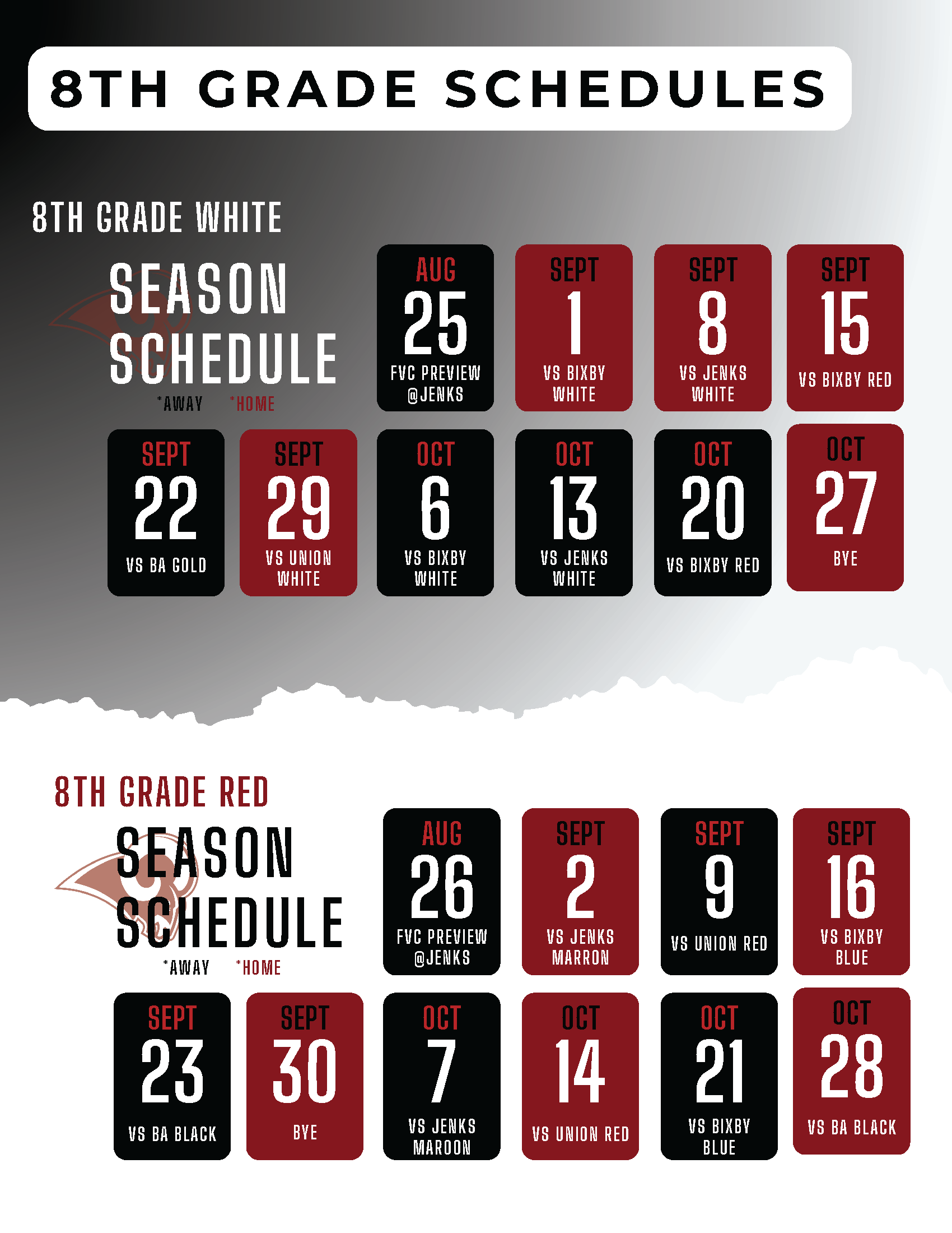 8th Grade 9th Grade High School